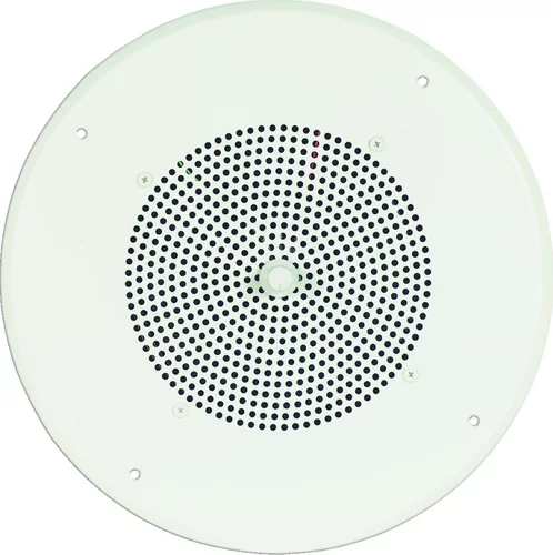 8" Ceiling Speaker Assembly (Off-White, Screw Terminal, Volume Control ...