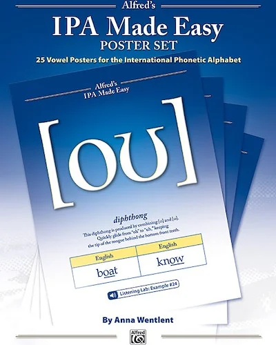 Alfred's IPA Made Easy Poster Set: 25 Vowel Posters for the ...