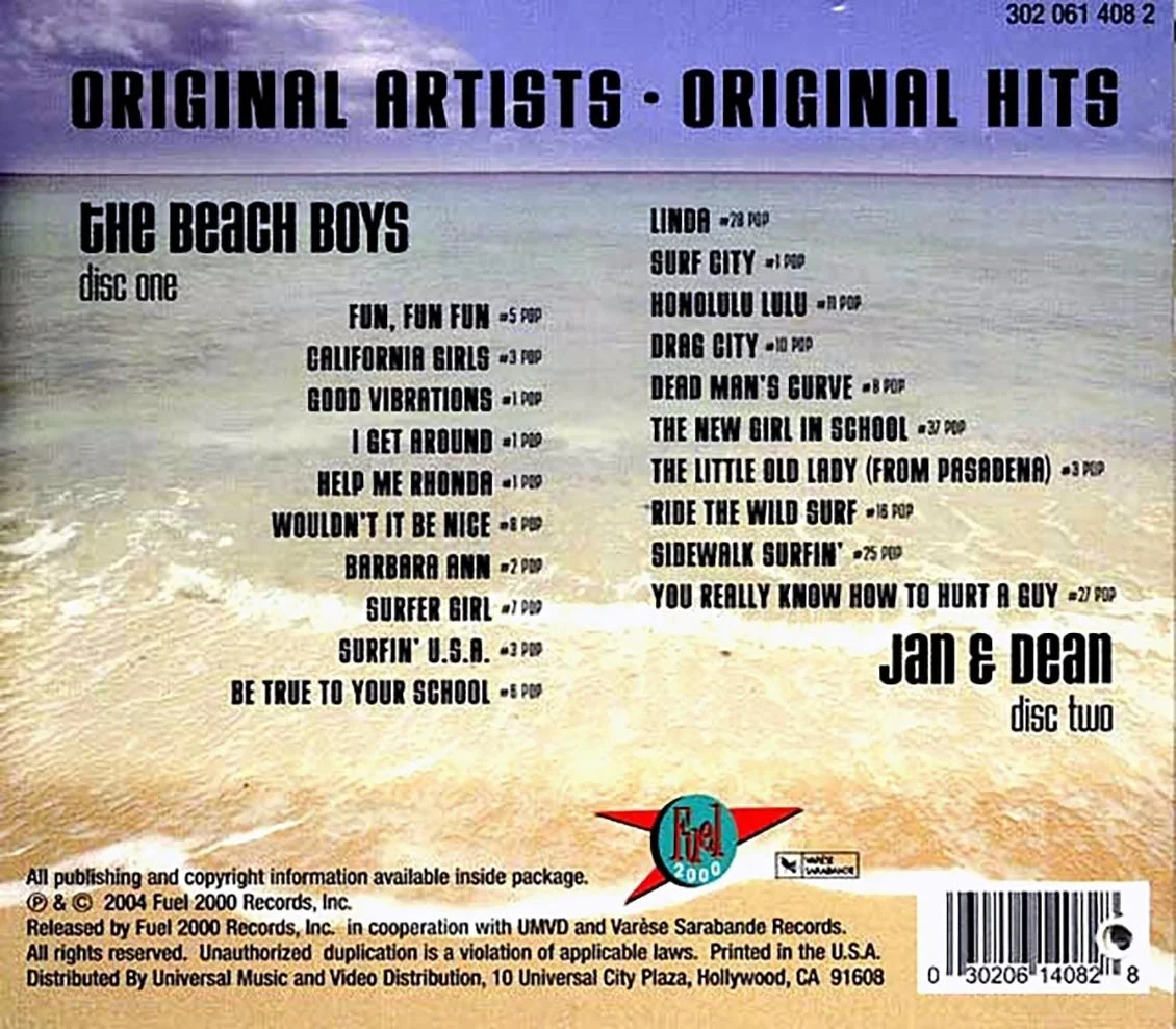 Beach Boys, Jan & Dean - Beach Boys Greatest Hits + Jan & Dean Greatest ...