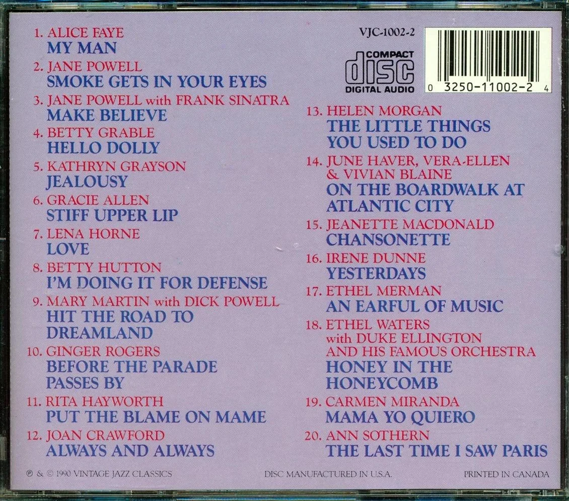 Betty Grable, Ethel Merman, Ginger Rogers, Lena Horne, Etc. - Those ...