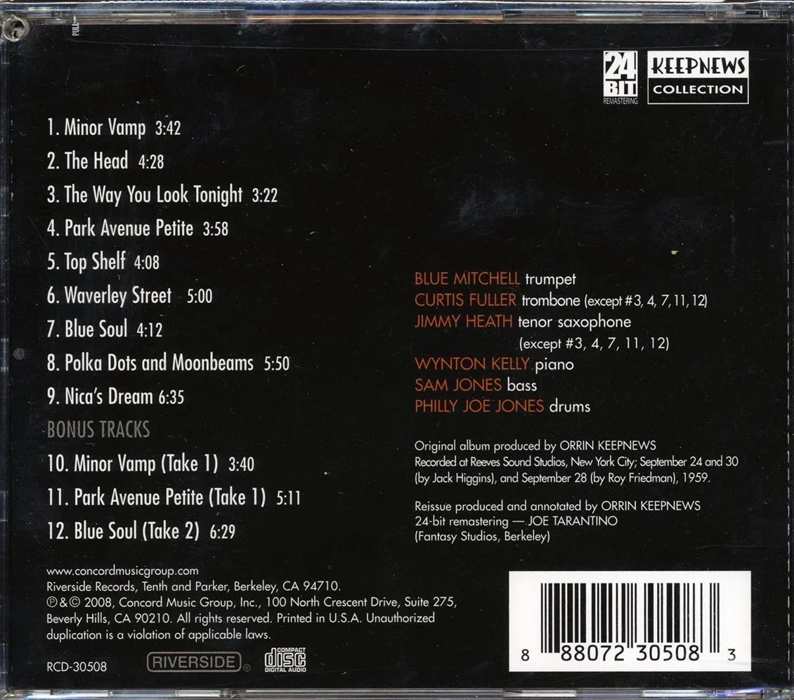 Blue Mitchell Sextet - Blue Soul (remastered) (24-bit mastering ...