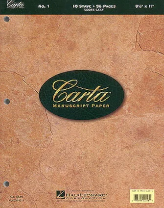 Carta Manuscript Paper No. 1 - Basic | Capital Music Gear