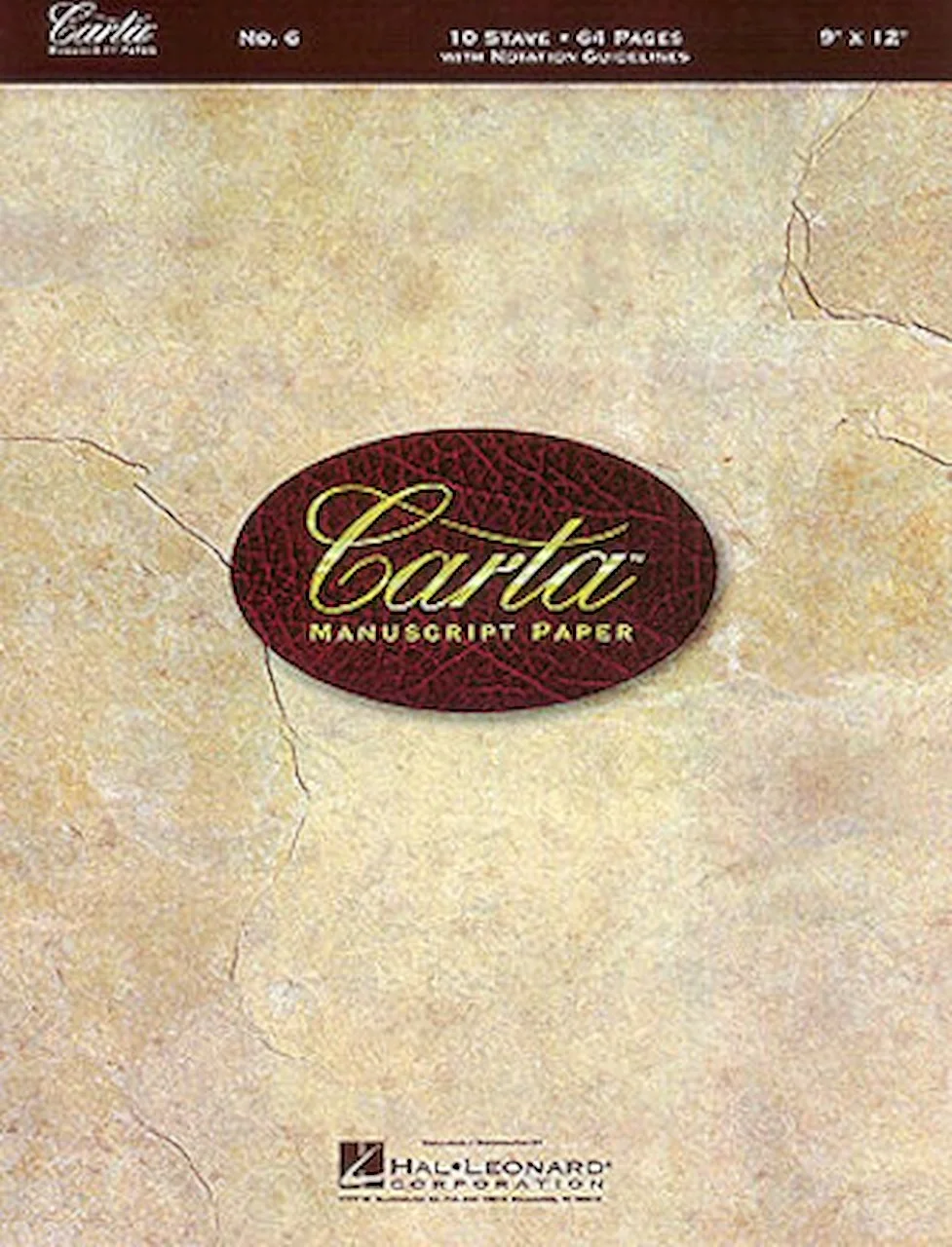 Carta Manuscript Paper No. 6 - Basic | Capital Music Gear