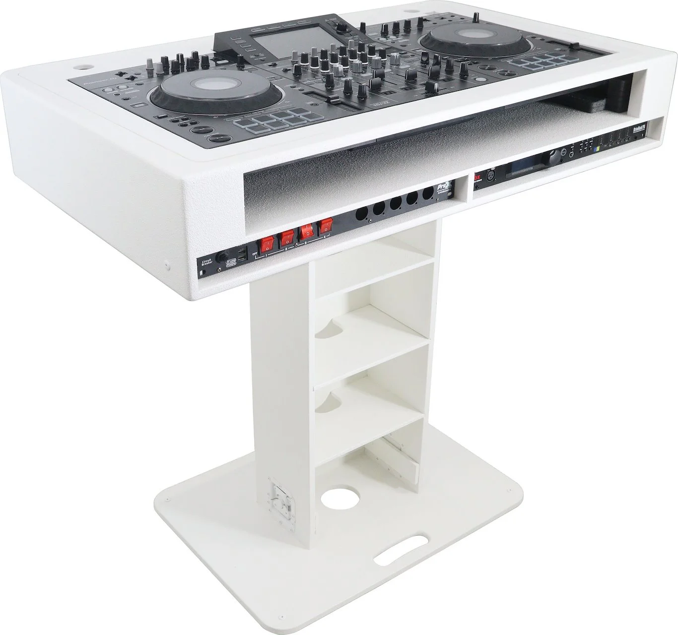 DJ Control Tower DJ Podium 2x1U Rack Mount and Travel Cases for Pioneer ...