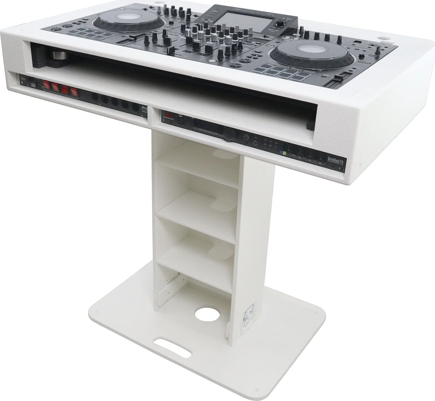 DJ Control Tower DJ Podium 2x1U Rack Mount and Travel Cases for Pioneer ...
