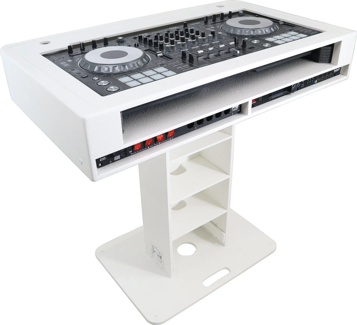 DJ Control Tower DJ Podium 2x1U Rack Mount and Travel Cases for Pioneer ...