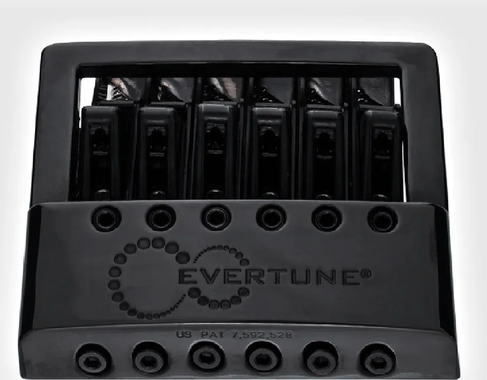 Evertune F Model 6 String Bridge for Strat Style Guitars Black ...