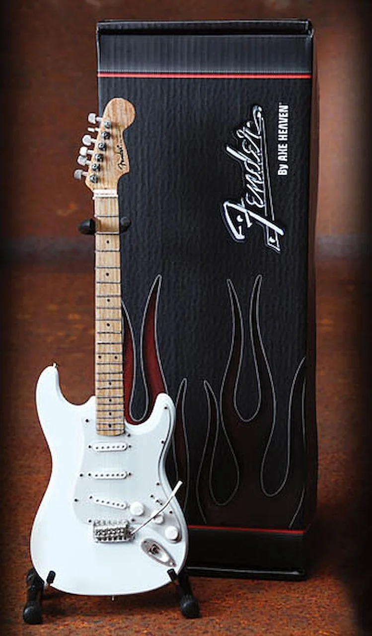 Fender(TM) Stratocaster(TM) - Olympic White Finish Miniature Guitar ...