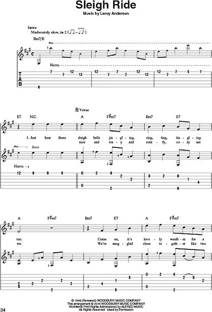 Fingerpicking Christmas Sheet Music 15 Songs Arranged for Solo Guitar ...