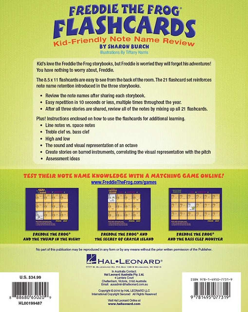 Freddie the Frog Flashcards - Kid-Friendly Note Name Review | Capital ...