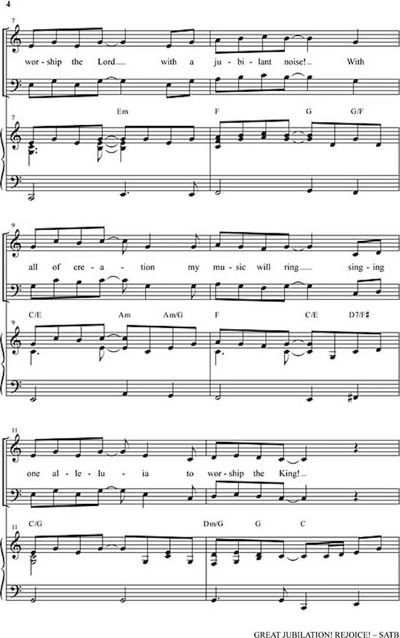 Shawnee Press Great Jubilation Rejoice SATB Composed by Patricia Mock ...