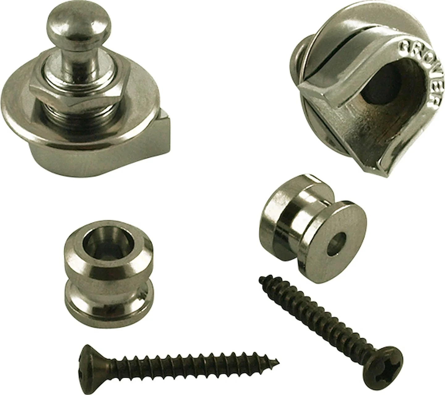 Grover Quick Release Strap Locks Chrome | Capital Music Gear