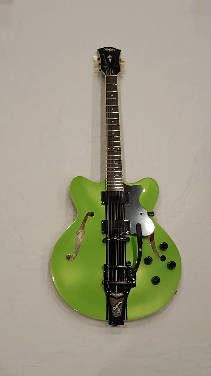 HOFNER Contemporary Special Edition Verythin Guitar, Metallic Green ...