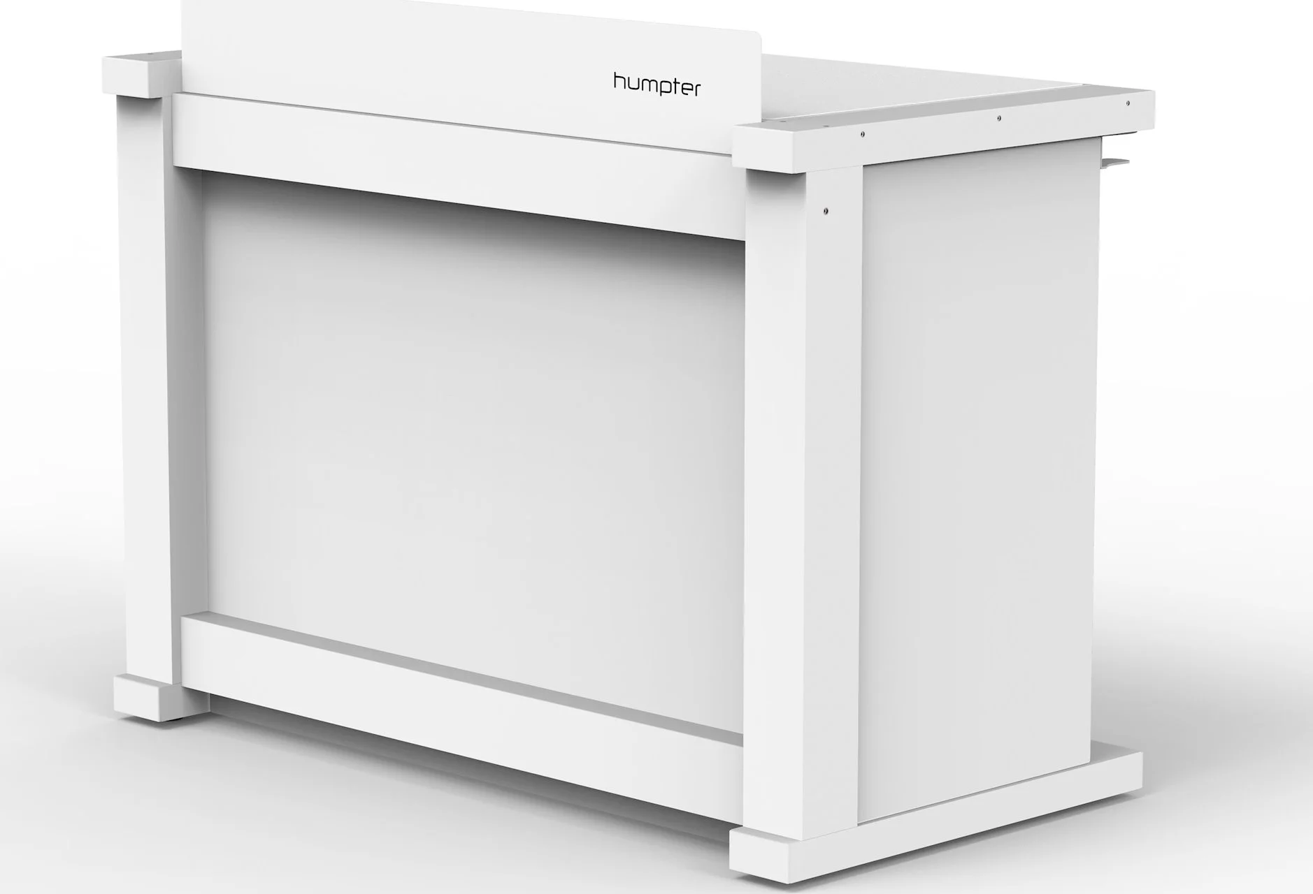 Humpter B3 Fast Folding DJ Table Facade and Workstation White Finish ...