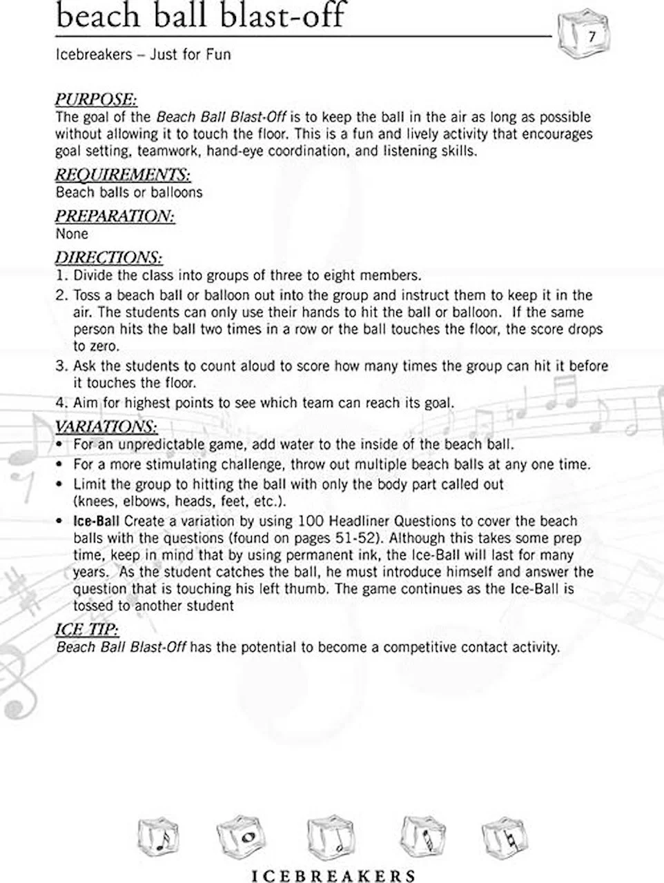 IceBreakers - (60 Fun Activities to Build a Better Choir) | Capital ...