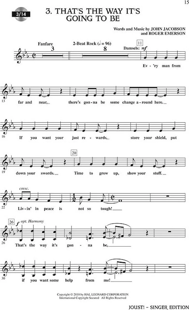 Hal Leonard 9971413 Joust a Mighty Medieval Musical for sale online | eBay