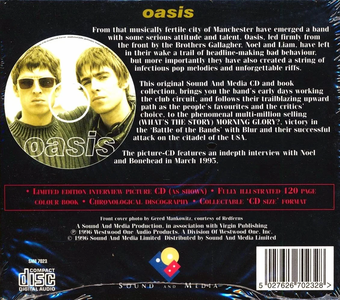 Oasis - Fully Illustrated Book And Interview Disc | Capital Music Gear