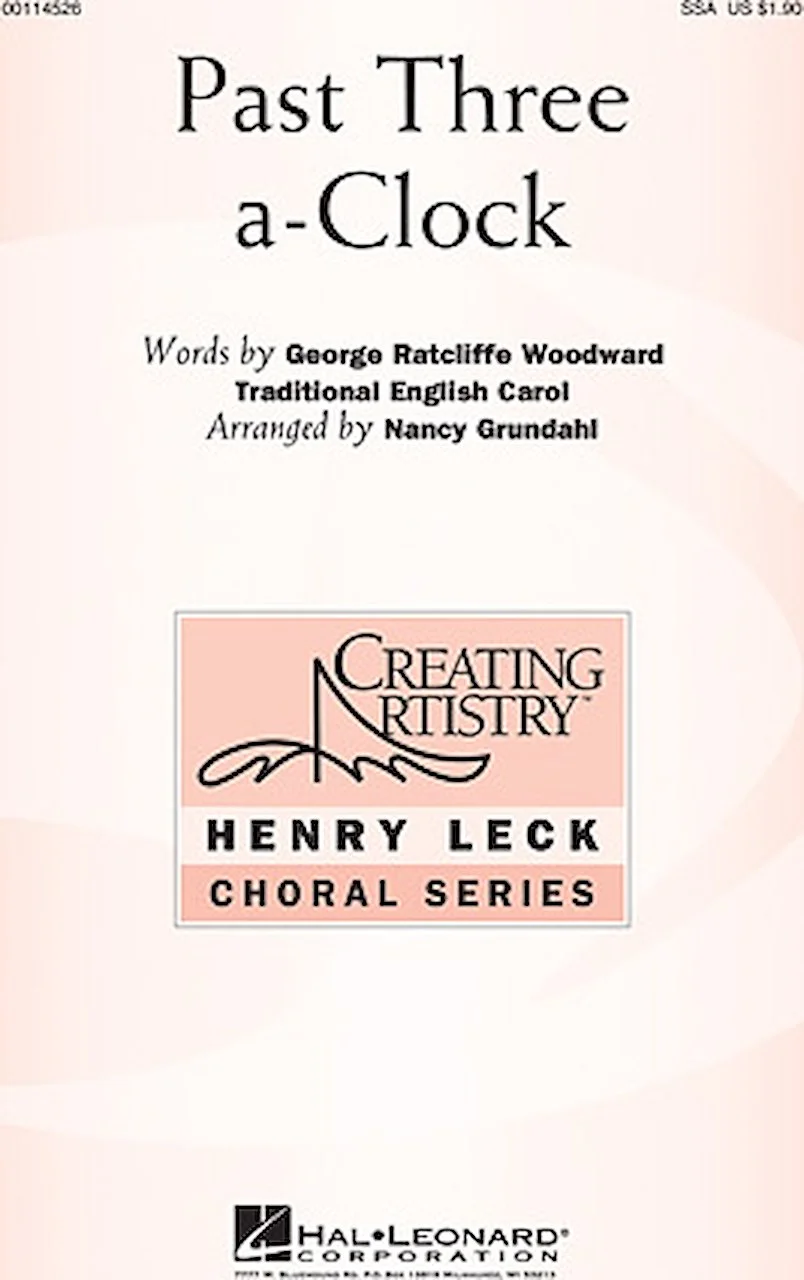 Hal Leonard Past Three A-clock SSA Arranged by Nancy Grundahl for sale ...