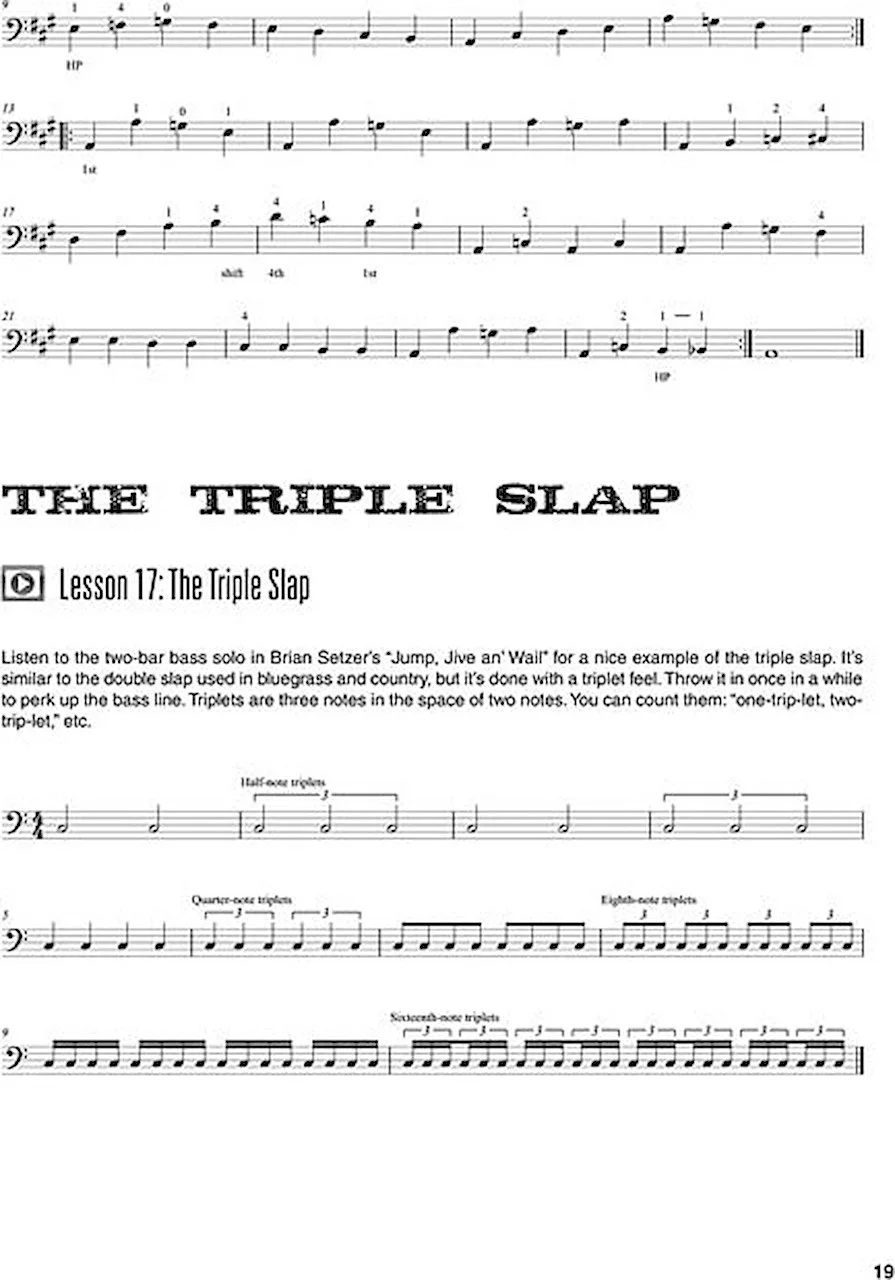 Rockabilly Bass - Slap Technique, Creating Bass Lines and the Rudiments ...