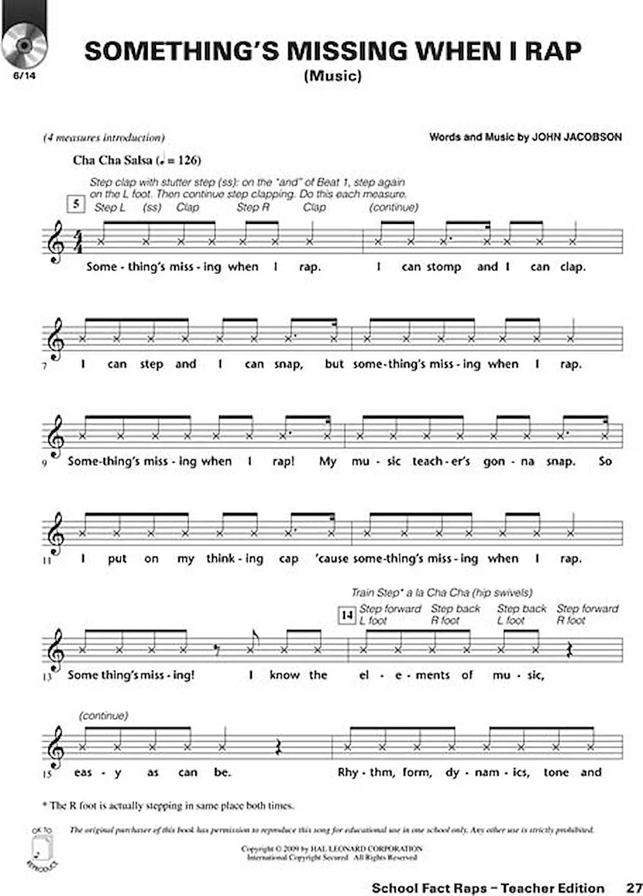 School Fact Raps (songs & Activities for Learning Across Curriculum ...