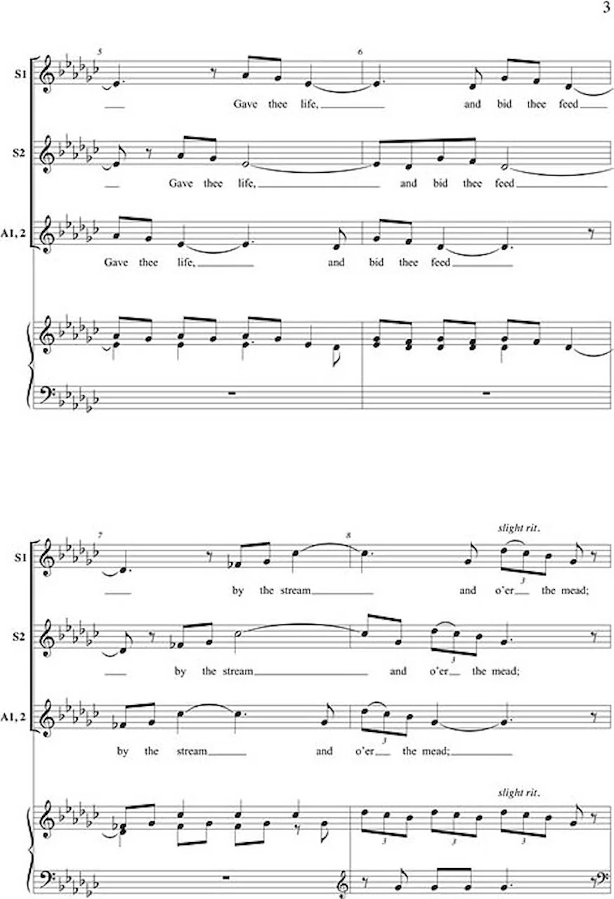 Pavane The Lamb SATB DV a Cappella Composed by Andrew Miller for sale ...