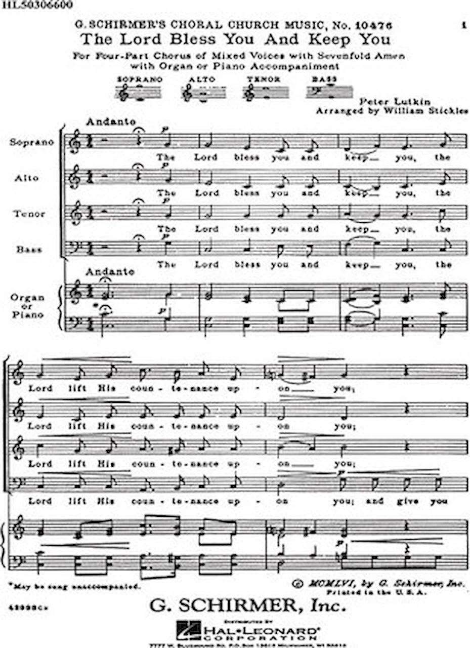 The Lord Bless You and Keep You (with 7-Fold "Amen") | Capital Music Gear