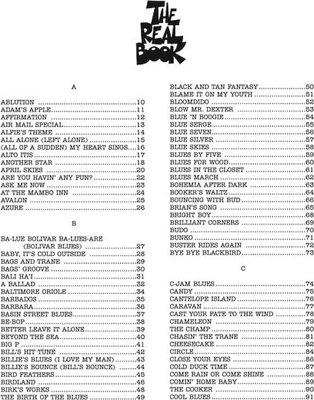 The Real Book - Volume II - Second Edition | Capital Music Gear