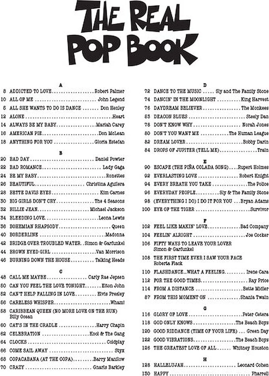 The Real Pop Book - Volume 1 | Capital Music Gear