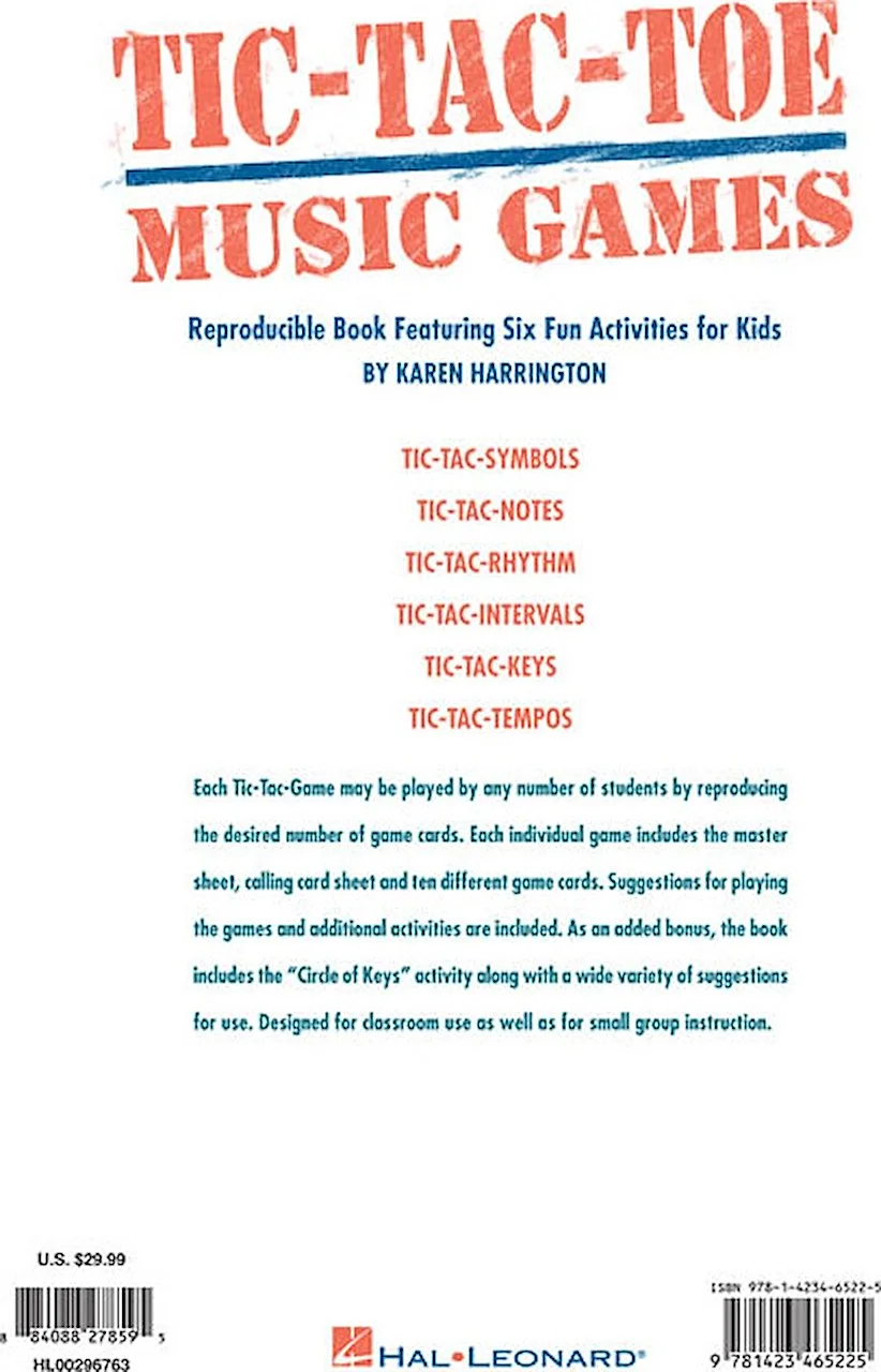 Tic-Tac-Toe Music Games | Capital Music Gear