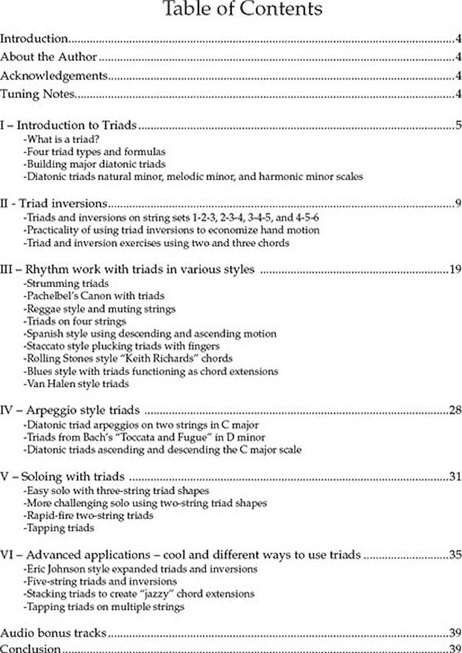 Triads for the Rock Guitarist - A Complete Guide to Understanding and ...